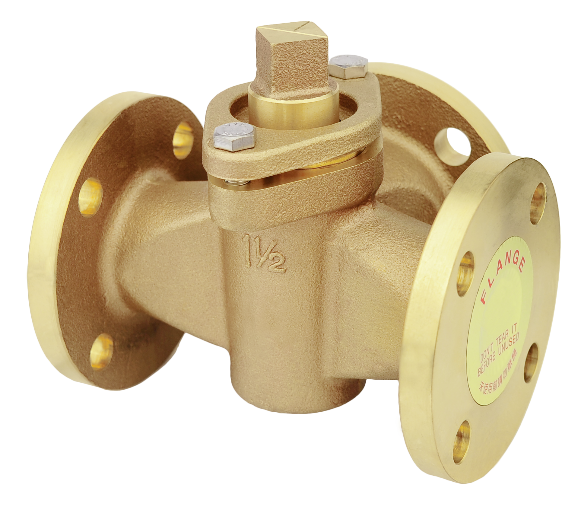 JIS F7381 Marine Bronze Cock Valve- 3 Way